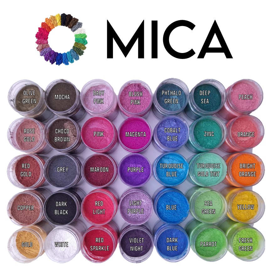 Mica Colors Pearlescent Effect Colorant Pigment Powder for Epoxy Resin ...